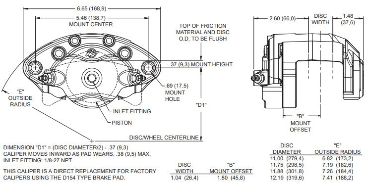 Wilwood Racing Aluminum GM Metric Calipers – Gorsuch Performance Solutions